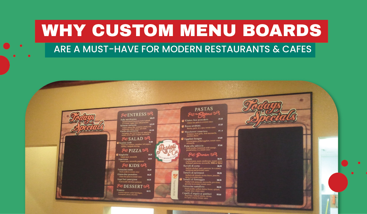 Menu Boards Are a Must-Have for Modern Restaurants & Cafes